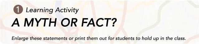 Learning Activities – Myths,Facts,Feelings